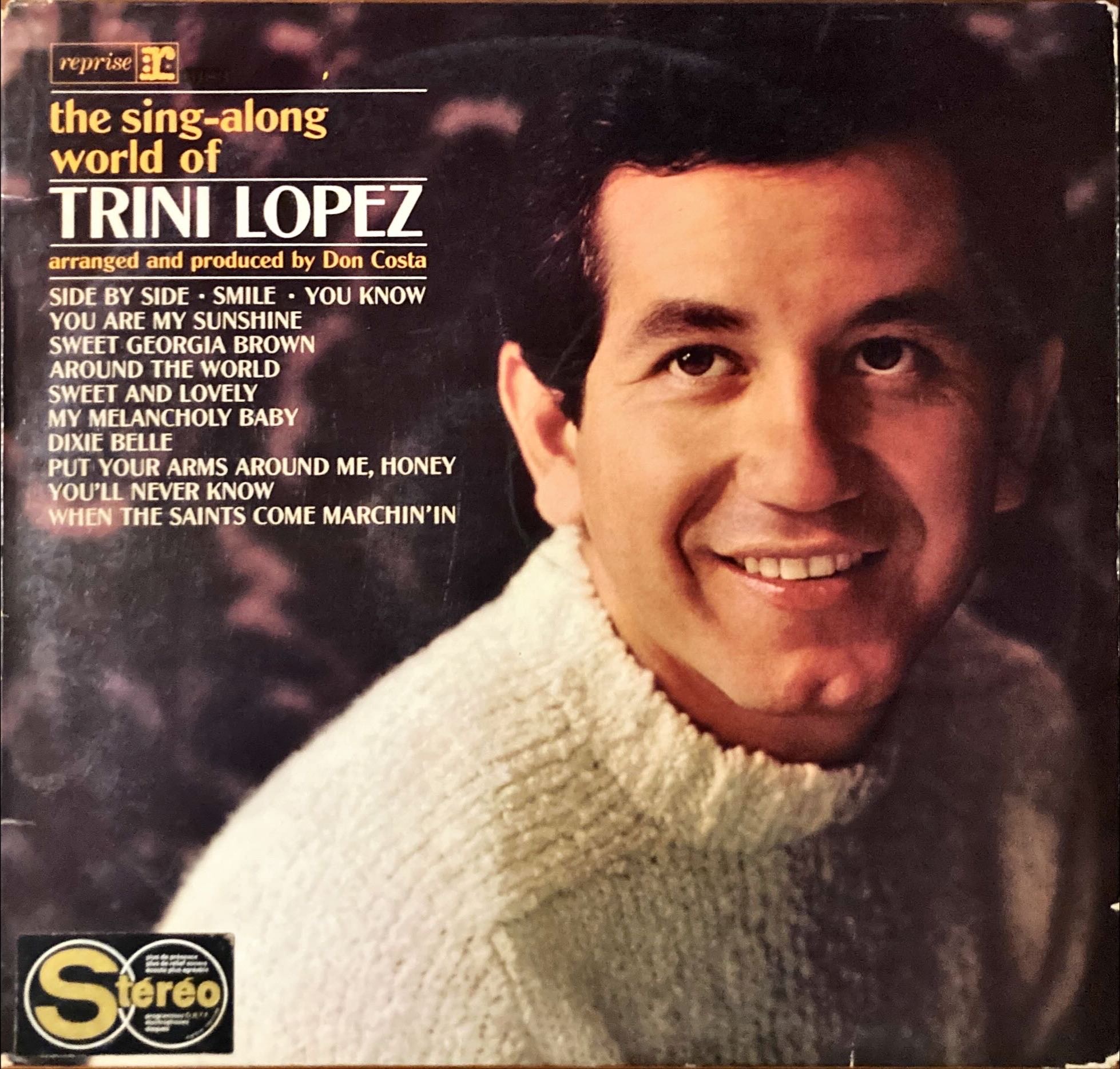 Trini Lopez トリ二・ロペス ／The sing along world of TRINI LOPEZ LP / RV6047 US ...